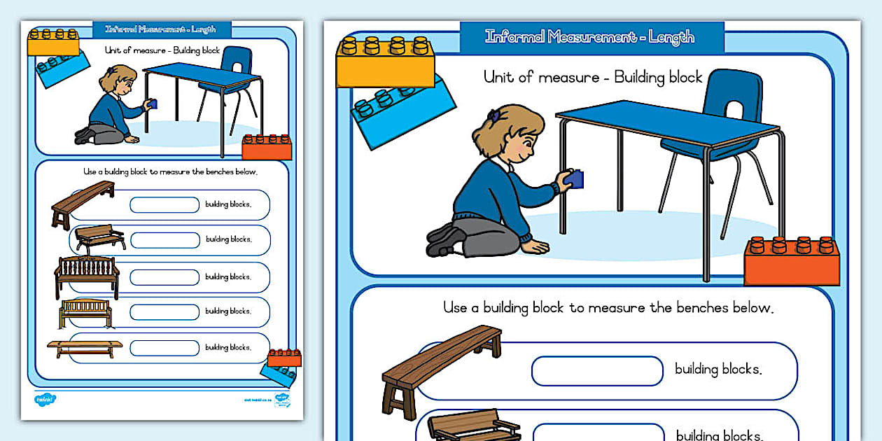 Grade 1 - Informal Measuring Activity Building Blocks