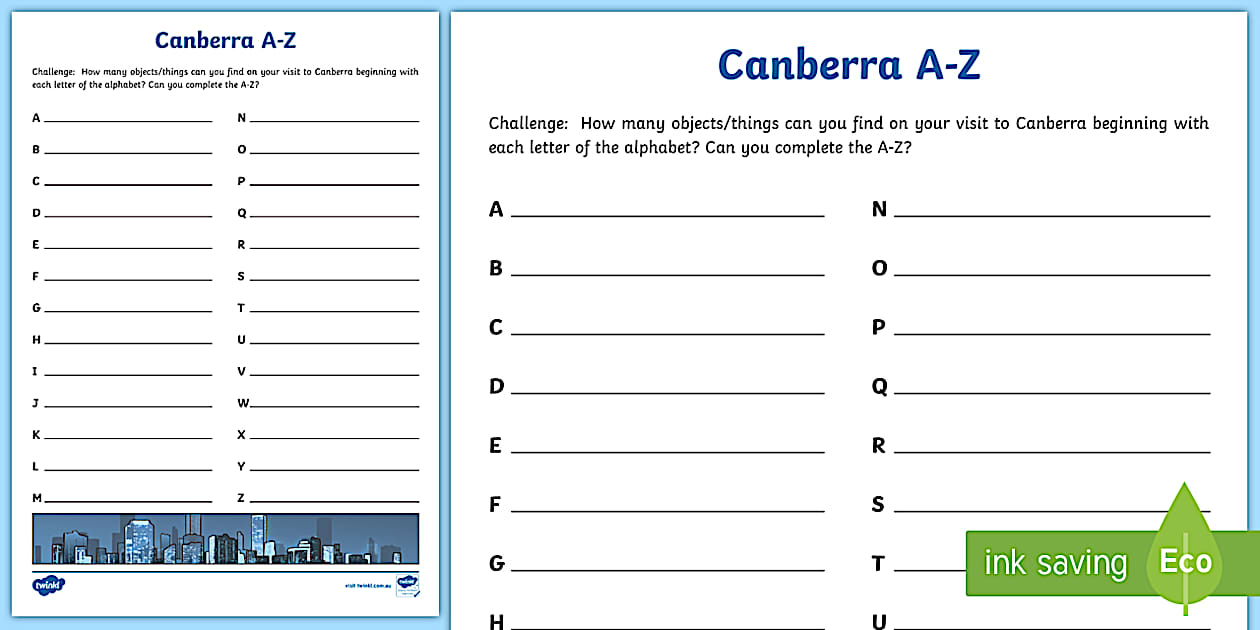Canberra Activity sheets | Primary Resources | Twinkl