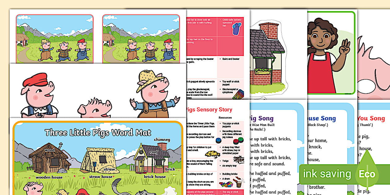 The Three Little Pigs Story Sack Resource Pack - Twinkl