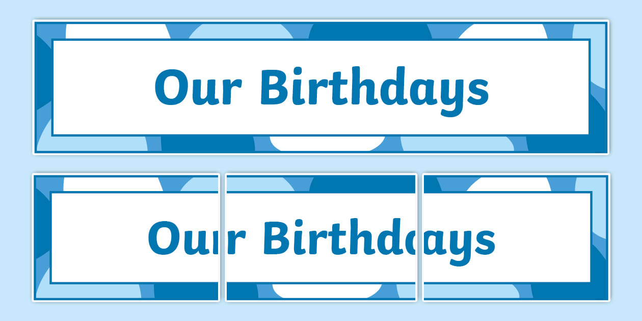 'Wee Buns' Birthday Display Banner (Teacher-Made) - Twinkl