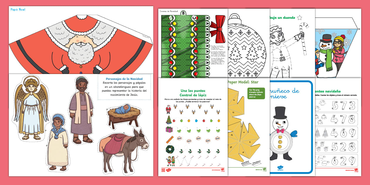 Pack: todo para celebrar la Navidad (teacher made) - Twinkl