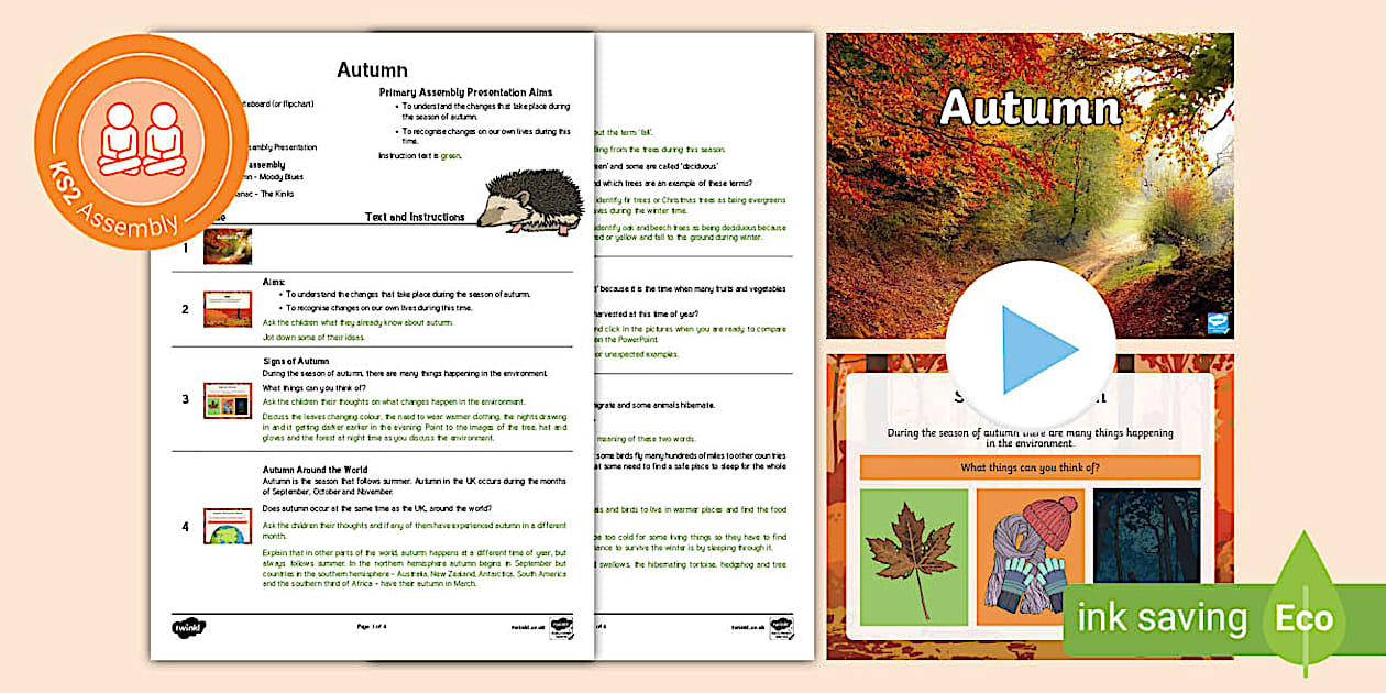 Autumn Assembly KS2 Resource Pack (Teacher-Made) - Twinkl