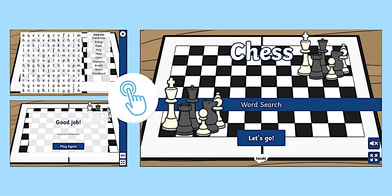 Interactive Chess Word Search | International Chess Day