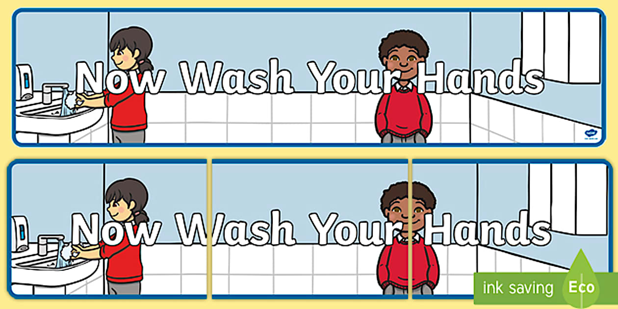 Hand Washing Station Banner - Twinkl
