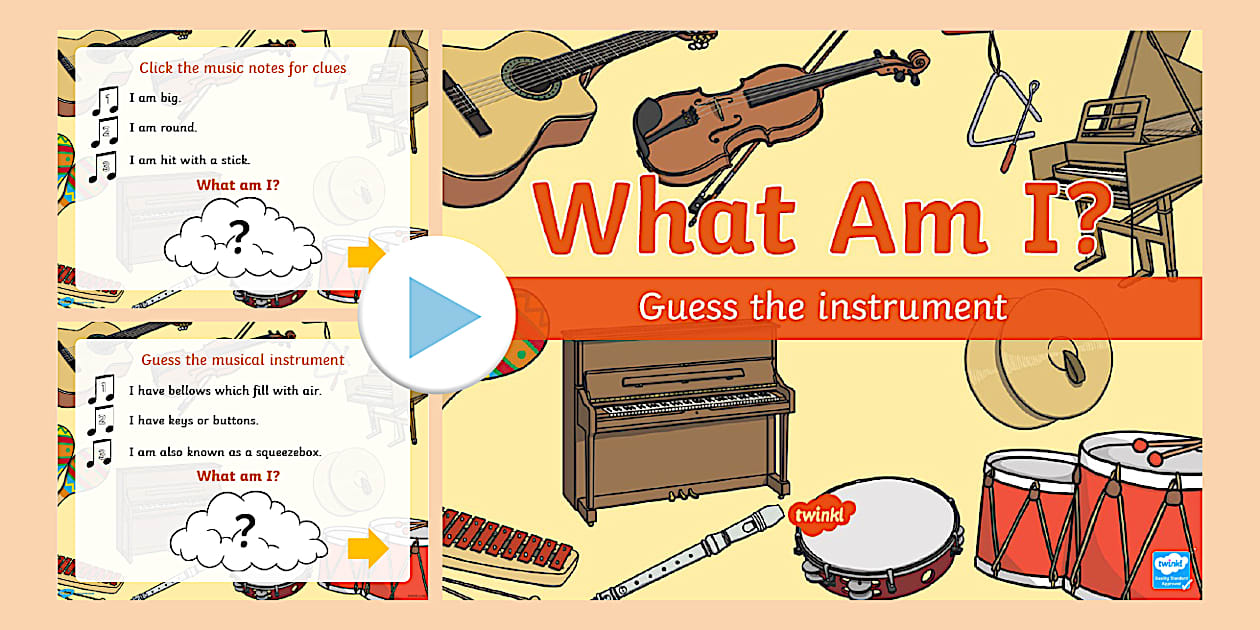 Attention And Listening: Match The Instrument (teacher made)