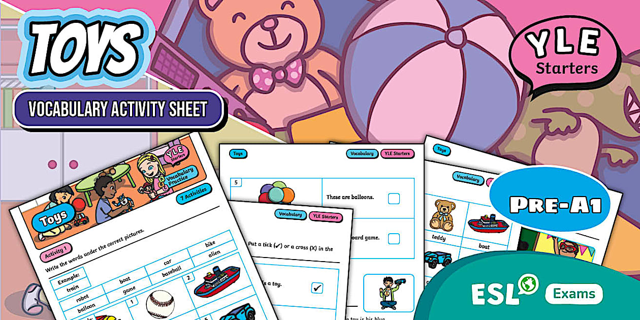 YLE Starters - Vocabulary Activity Sheet (Toys)