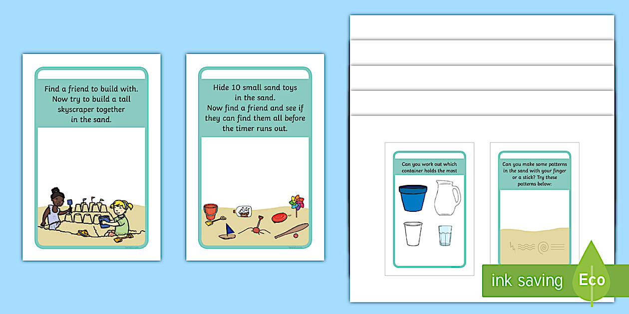 Editable Sand Area IKEA Tolsby/Fiestad Frame (teacher made)