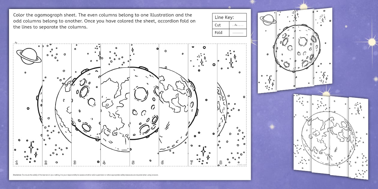 Moon and Stars Agamograph (Lehrer gemacht) - Twinkl