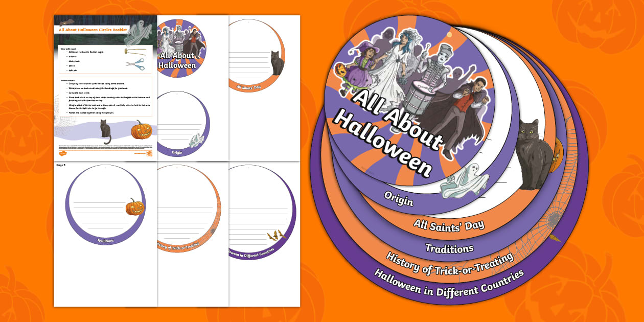 All About Halloween Circles Booklet