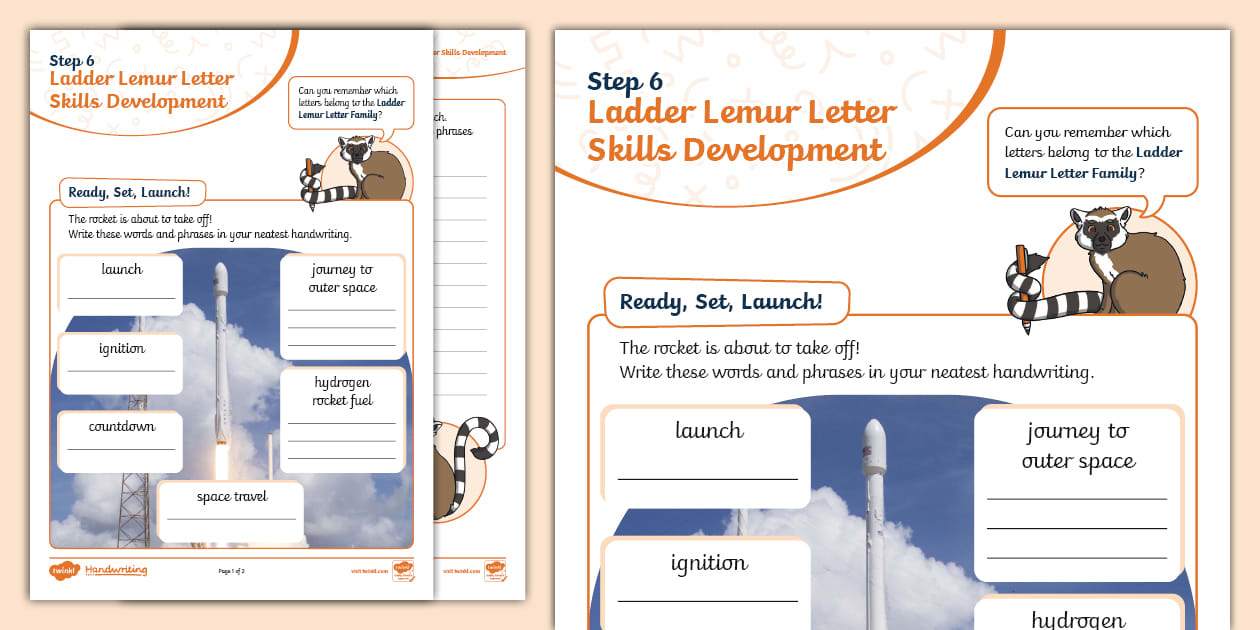 Twinkl Handwriting Scheme: Step 6 Skills Development