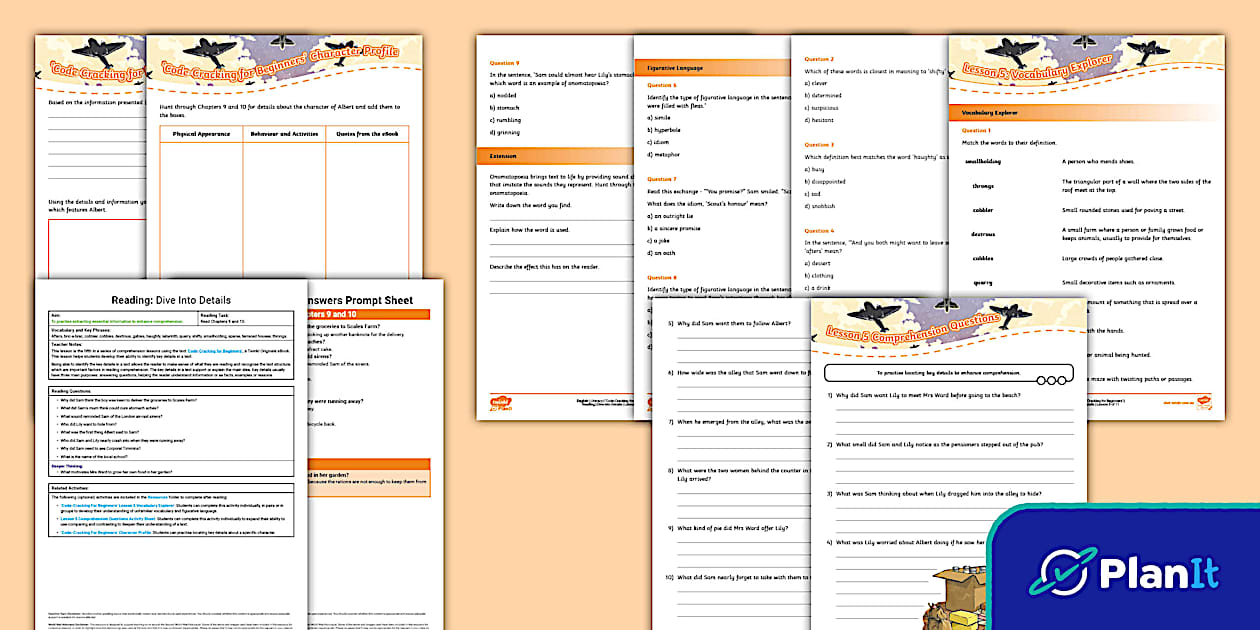 Year 6 'Code-Cracking for Beginners': Reading Lesson 5