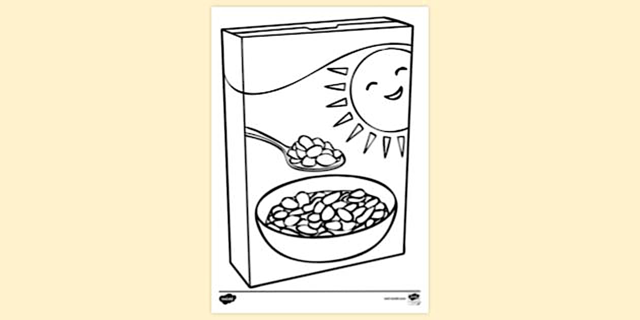 Wheat Cereal Colouring Sheet | Colouring | Colouring Sheets