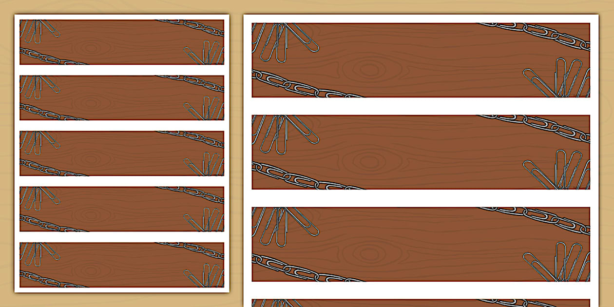 The Paper Clips Project Bulletin Board Borders - Twinkl