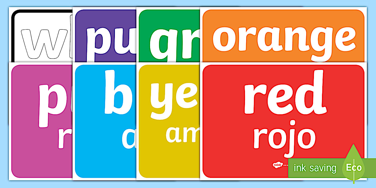 Colors Display Pack English/Spanish - Colors Display Pack