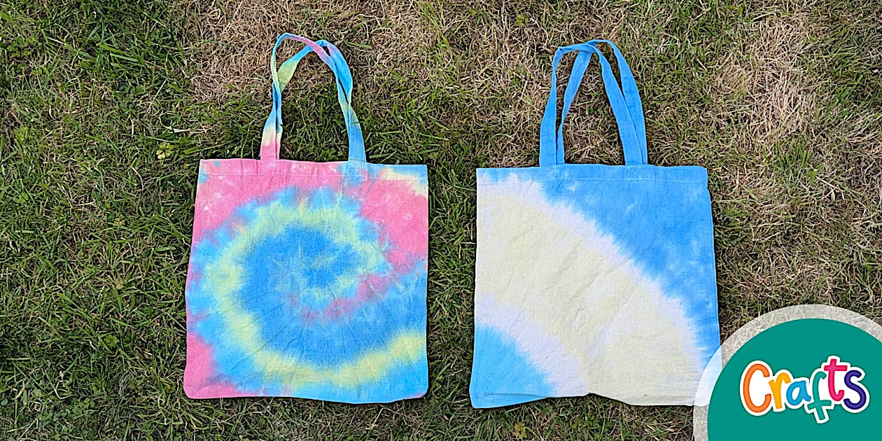 Tote Bag Tie Dye Craft (teacher made) - Twinkl