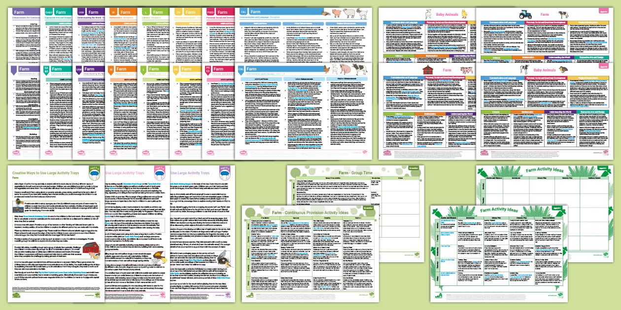 EYFS Ages 0-5 Farm and Baby Animals Bumper Planning Pack
