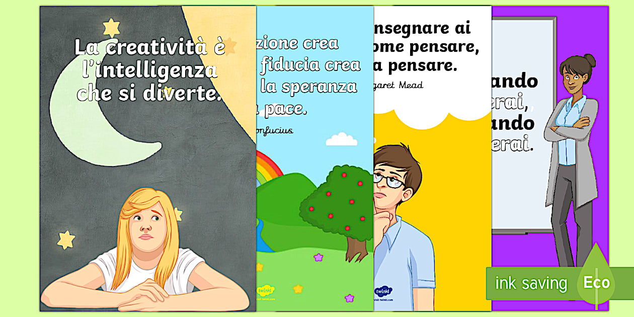 Aforismi Educativi Poster (Hecho por educadores) - Twinkl