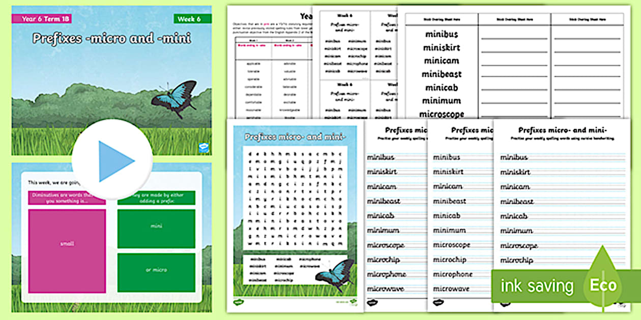 Year 6 Term 1B Week 6 Spelling Pack (Teacher-Made) - Twinkl