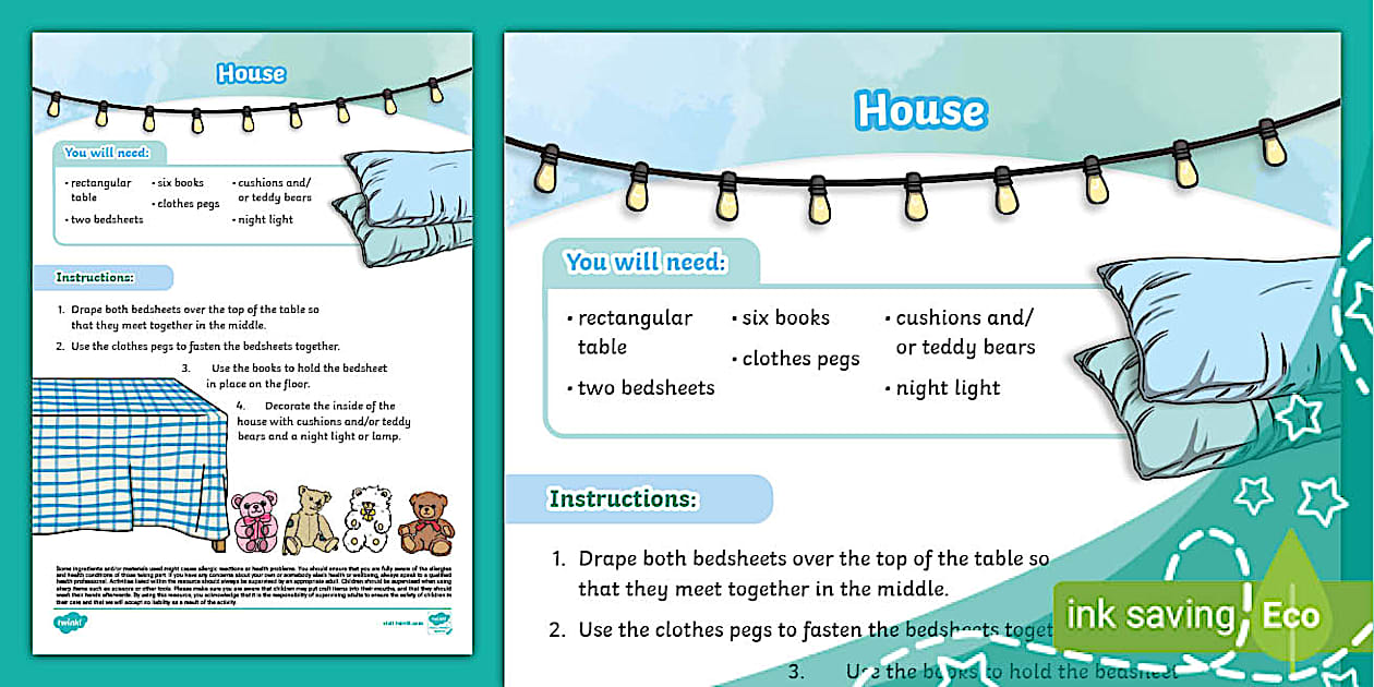 * NEW * Winter Indoor House Den