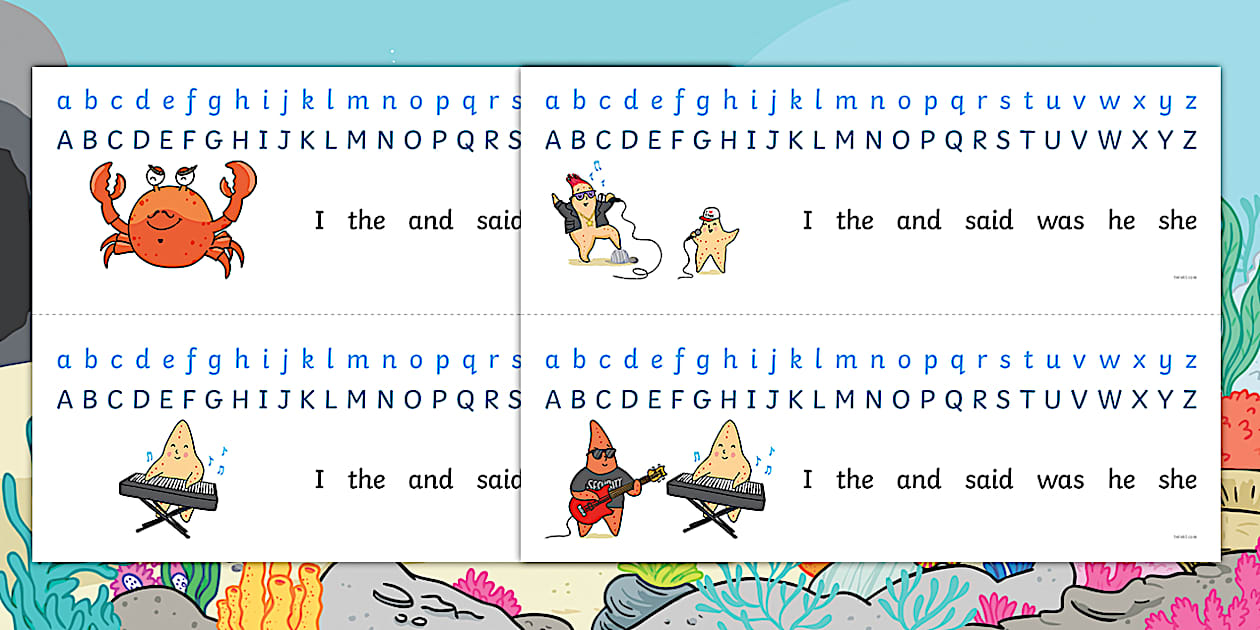 Starry Eyed Stan Alphabet Strips - English (teacher made)
