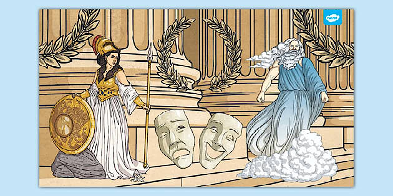 Ancient Greece Virtual Teaching Background (teacher made)