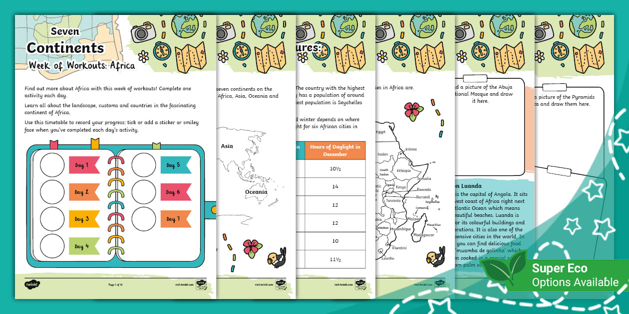 KS1 Africa Week of Workouts | Seven Continents Ages 5-7