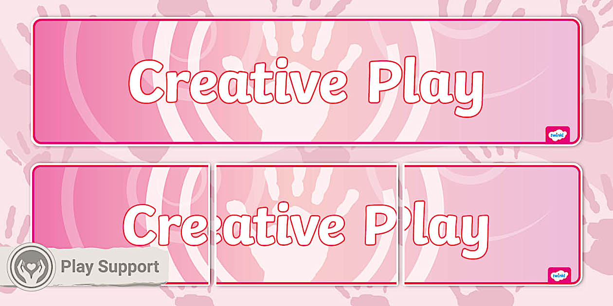 Creative Play Icon Display Banner (Teacher-Made) - Twinkl
