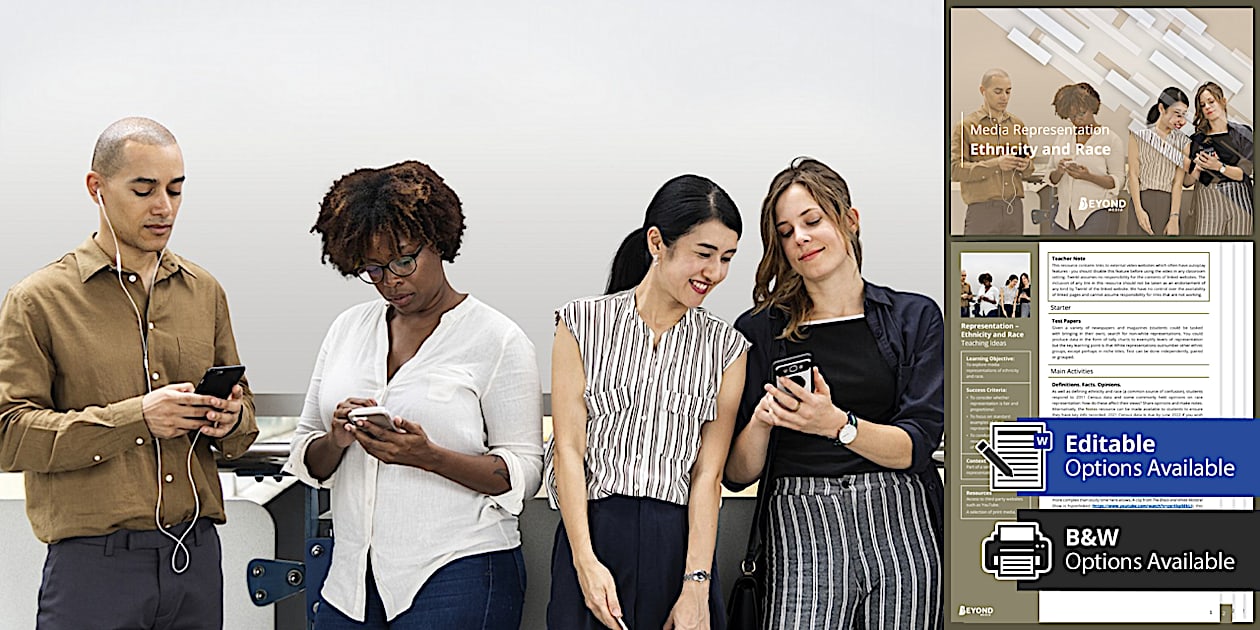 Representation of Ethnicity and Race in Media Lesson Pack