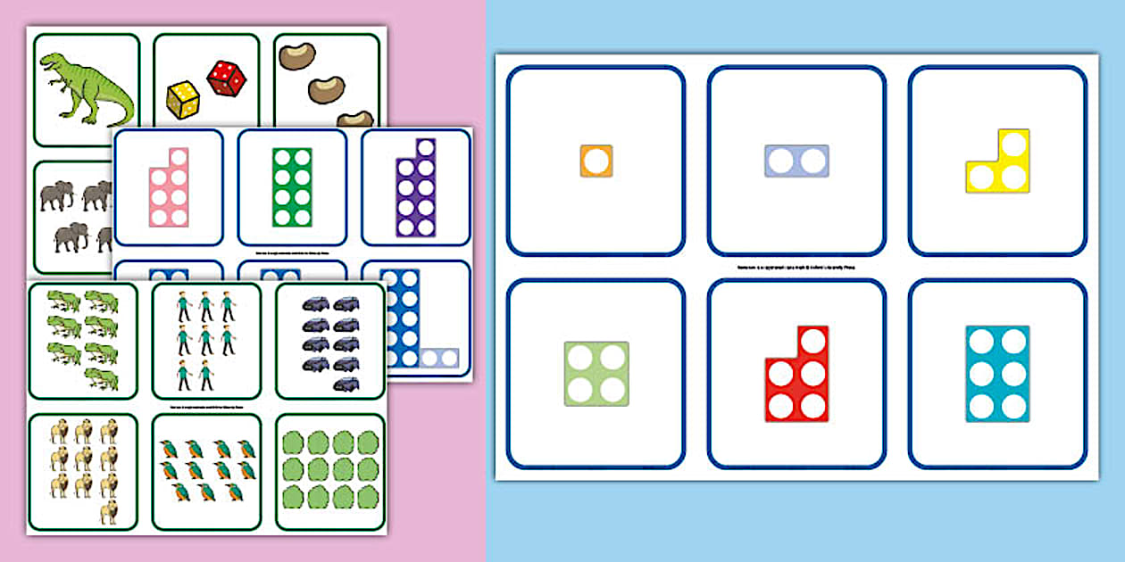 Cartes pour jeu de paires : les nombres 1 à 20 - Twinkl