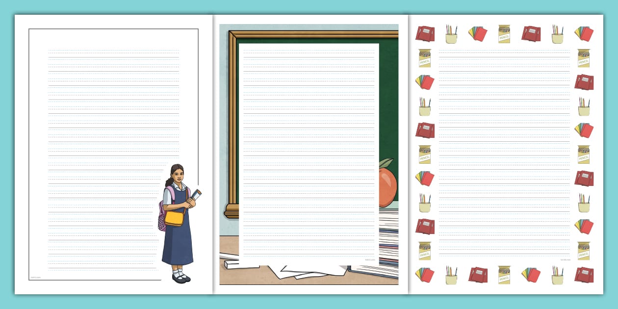 Back to School Handwriting Page Border Pack KS2 - Twinkl