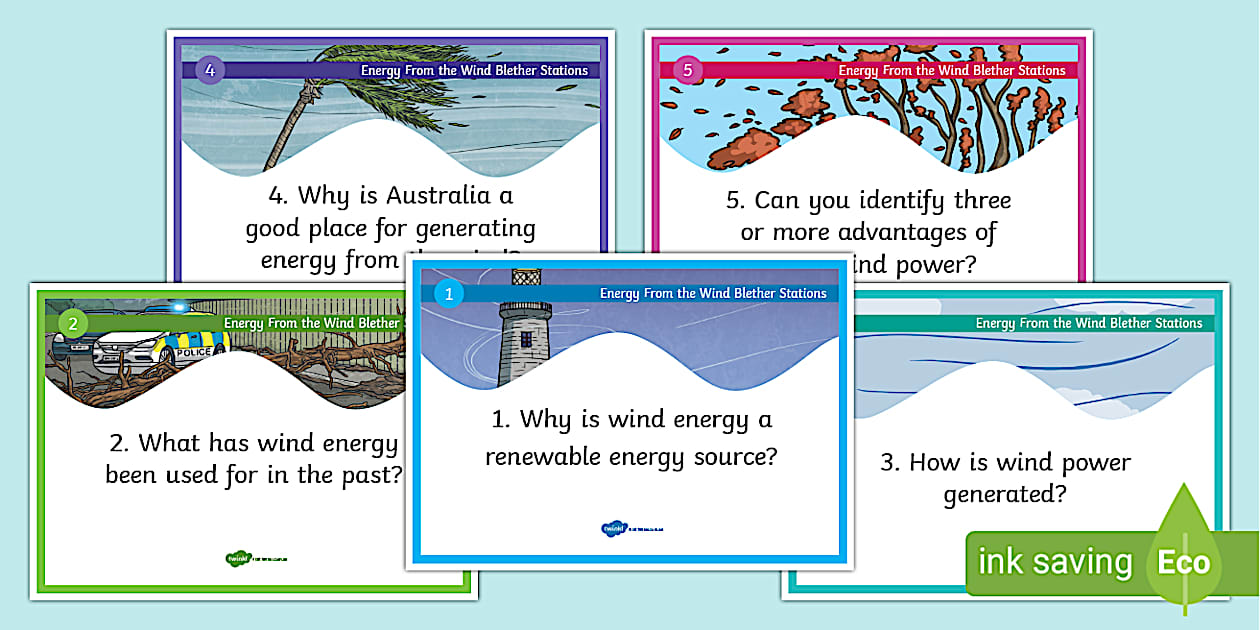 Wind Energy Blether Stations - Primary (teacher made)