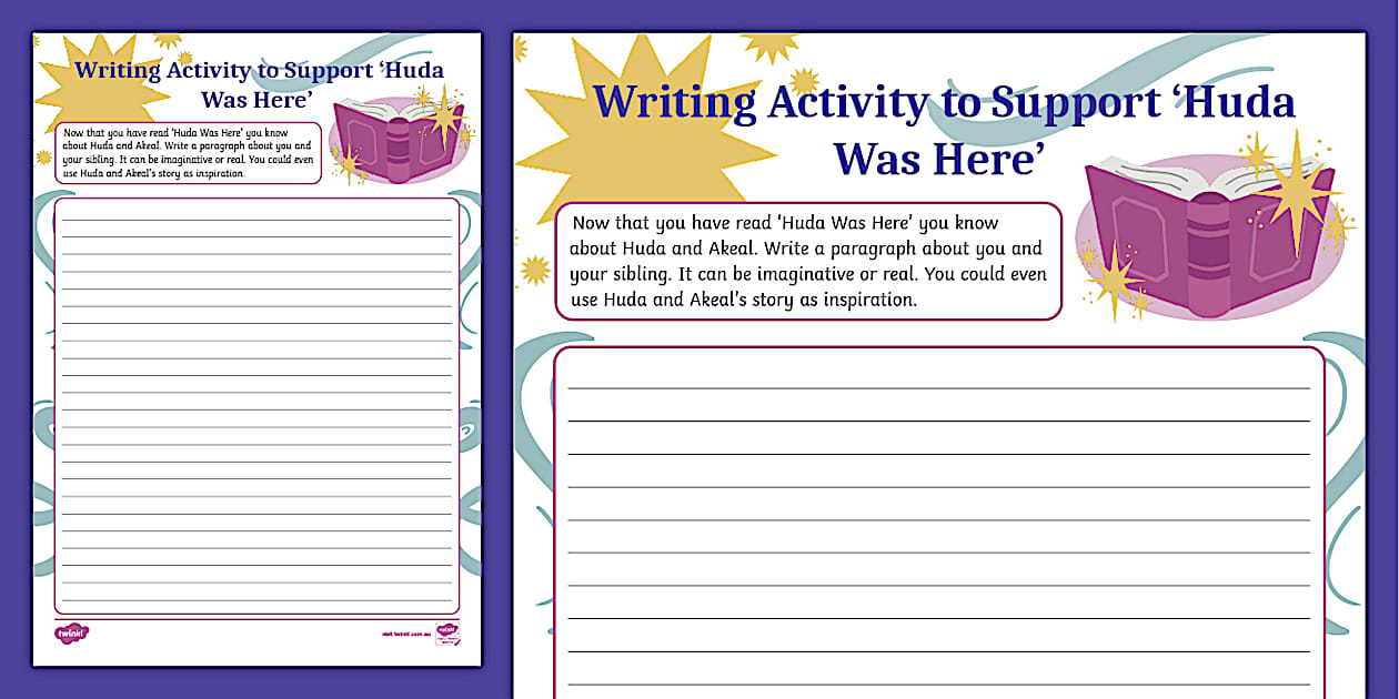Writing Activity to Support the Teaching of 'Huda was Here'