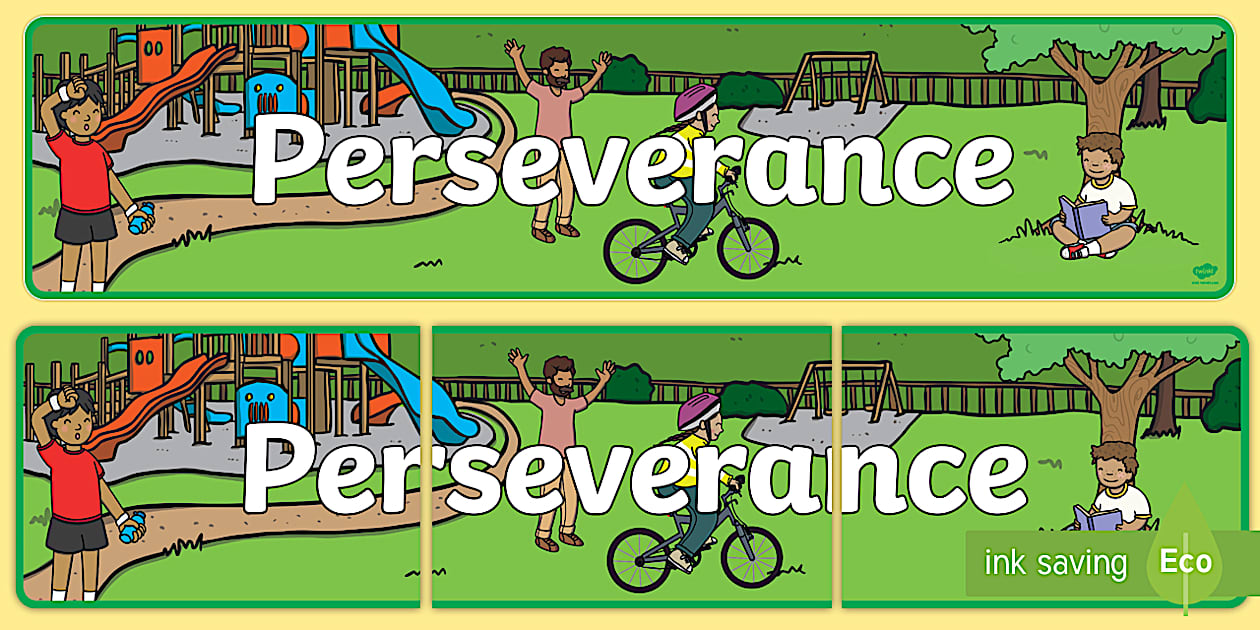 KS1 Perseverance Display Banner (teacher made) - Twinkl