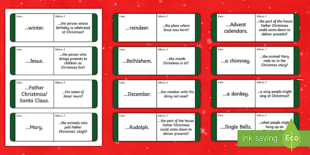 KS1 Christmas Loop Cards (teacher made) - Twinkl
