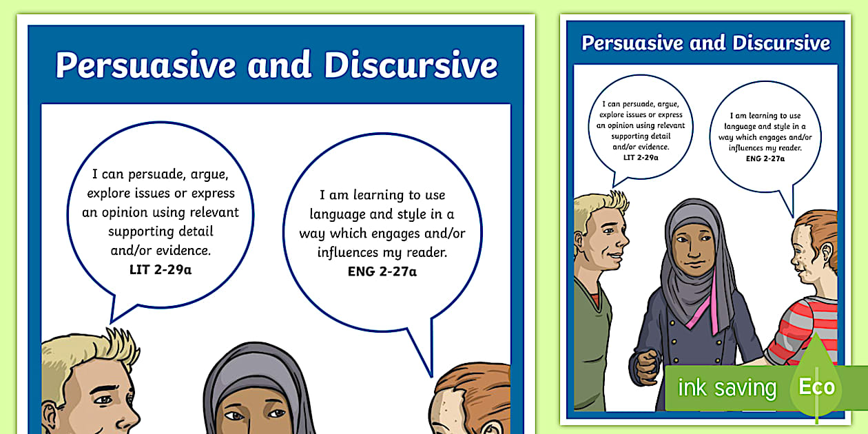 CfE Persuasive Writing Outcomes Poster (Teacher-Made)