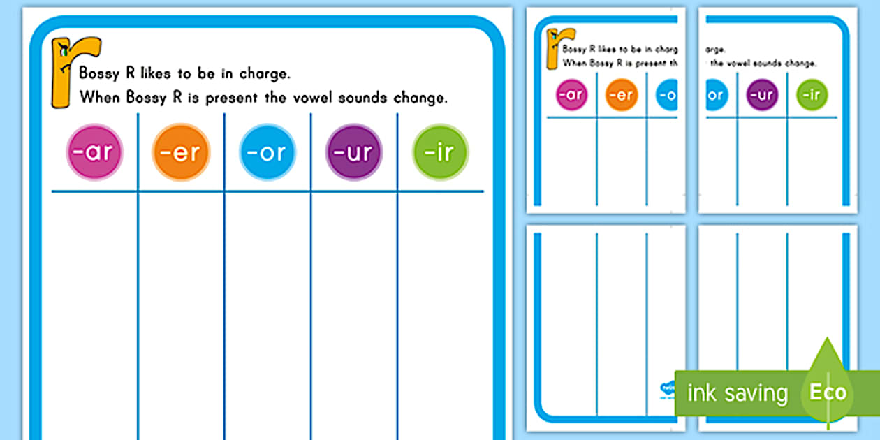 Bossy R Anchor Chart Poster (teacher made) - Twinkl
