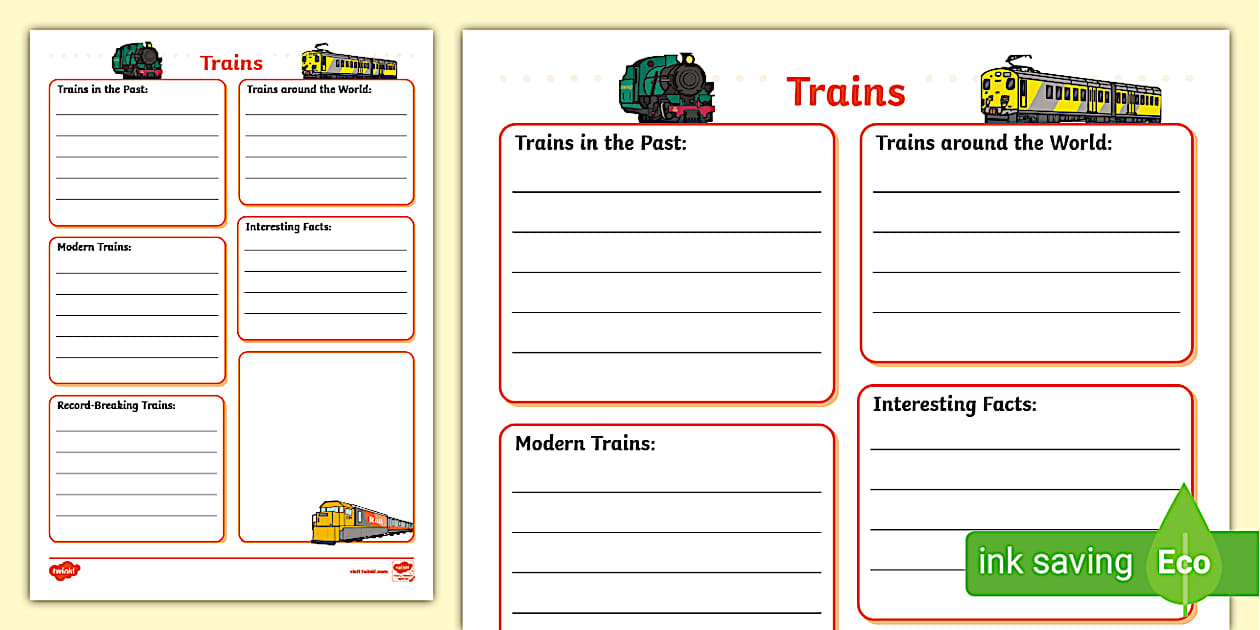 Trains Fact File | KS1 History (teacher made) - Twinkl