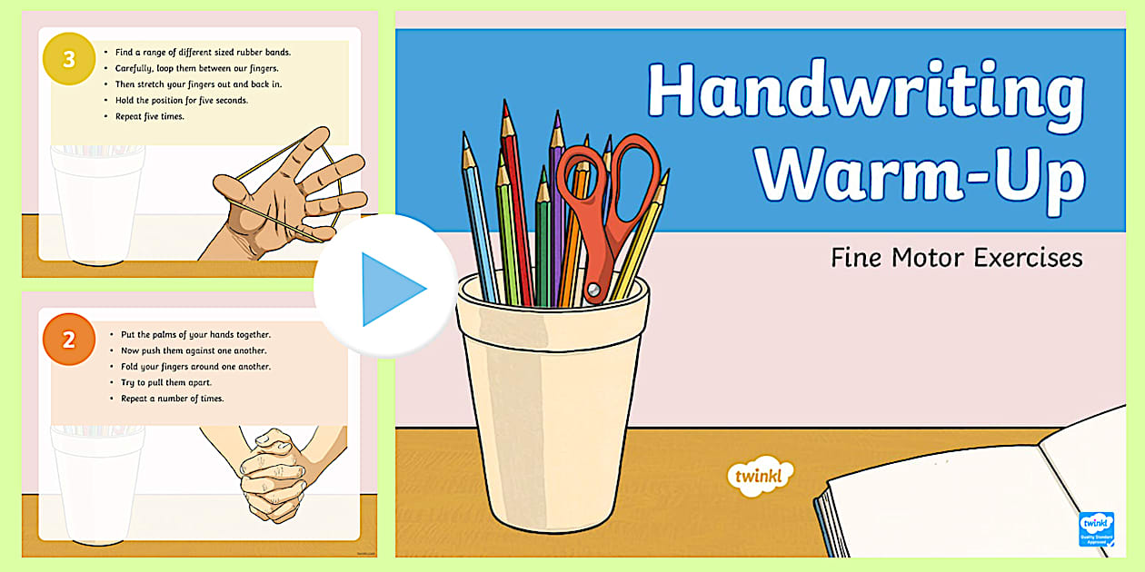 LKS2 Handwriting Exercises | Warm-Up Exercises PowerPoint