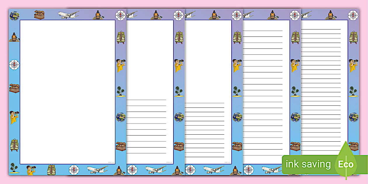 Adventure KS2 Page Borders (teacher made) - Twinkl
