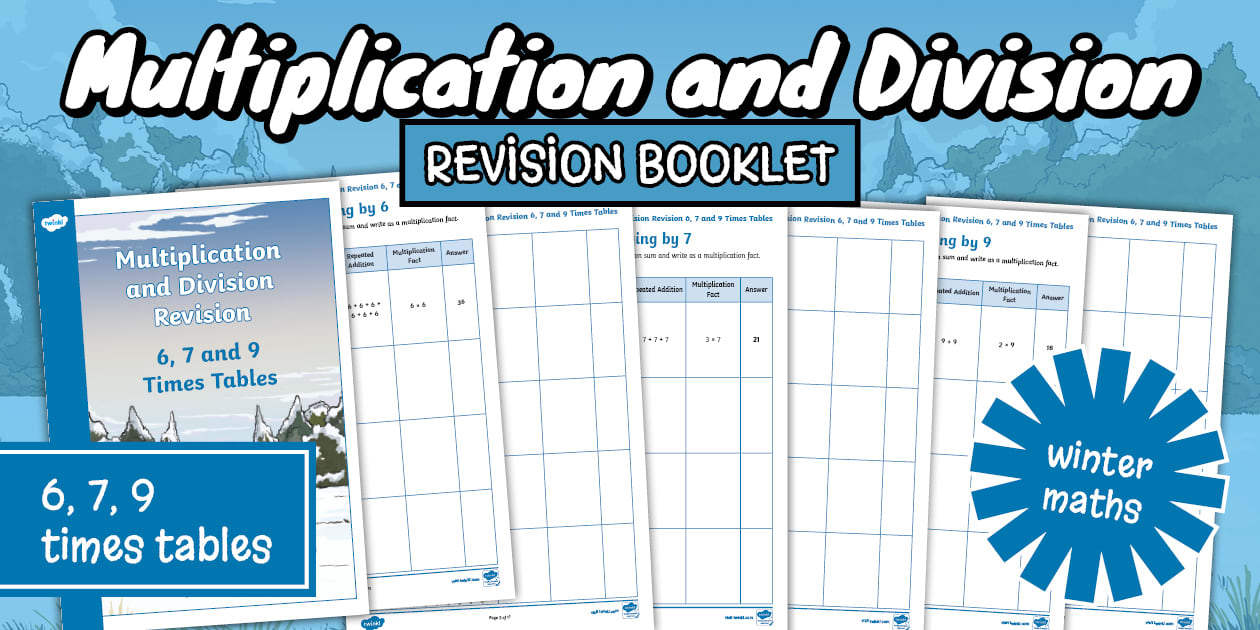 Winter Multiplication & Division Activity Booklet