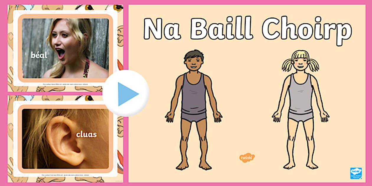 Body Parts in Irish PowerPoint | Twinkl Learning Resources