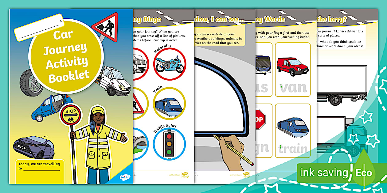 Car Journey Activity Booklet for Early Years