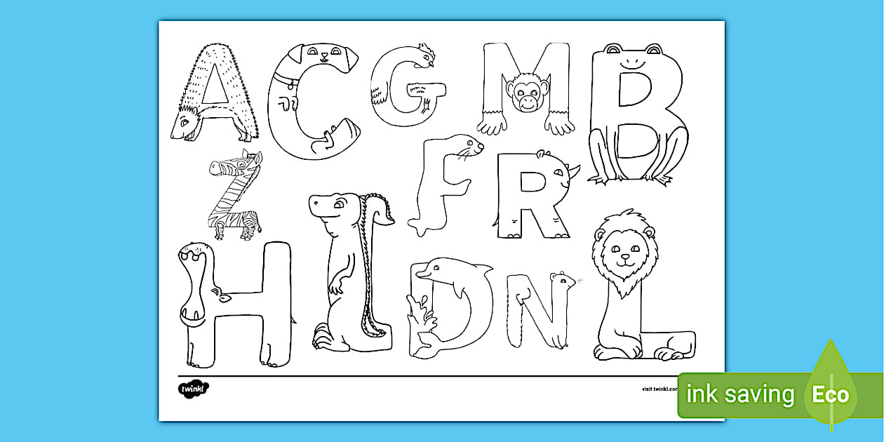 Letters Doodle Colouring Page (teacher made) - Twinkl