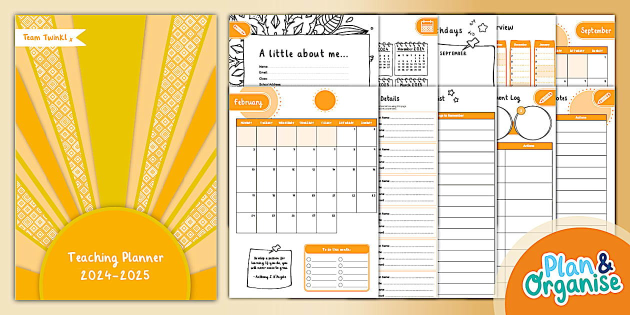 Teacher Planner | 2024-2025 (teacher made) - Twinkl