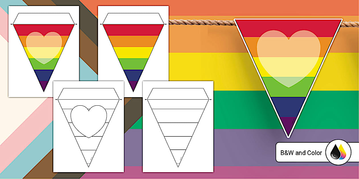 Printable Pride Rainbow Bunting | Twinkl Resources USA