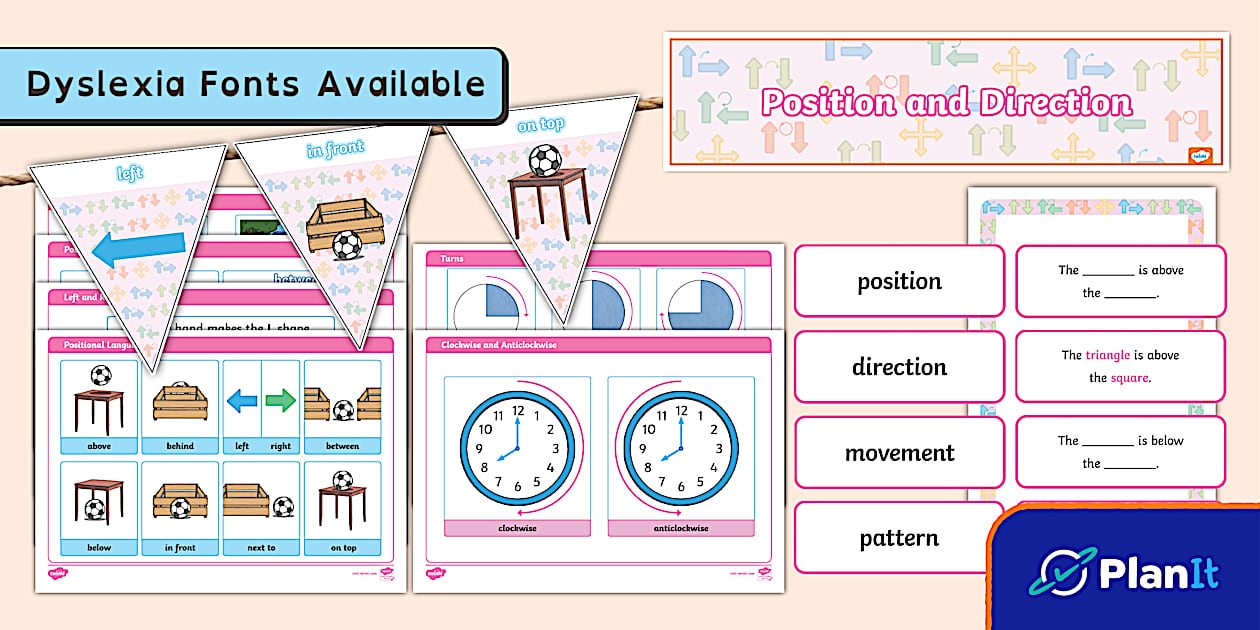 PlanIt Maths Year 2 Position and Direction Display Pack