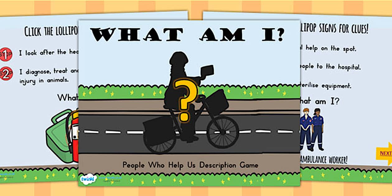 People Who Help Us What Am I PowerPoint - emergency services