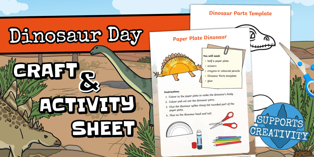 Twinkl Australia F-2 Dinosaur Craft & Activity Sheet
