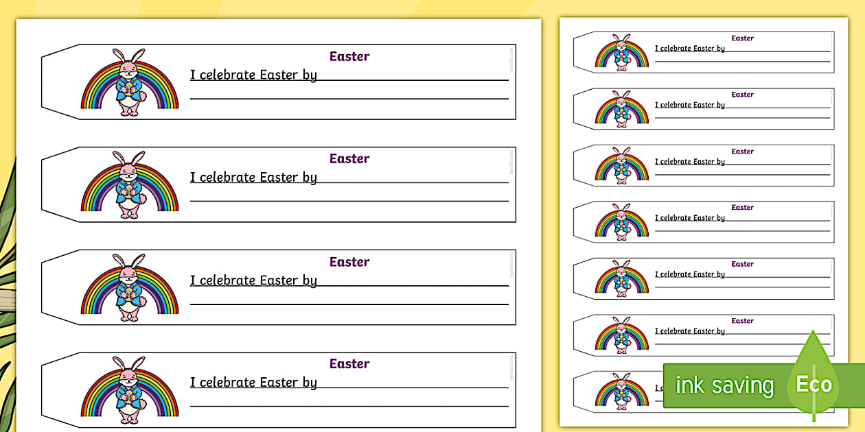 Easter Paper Chain (teacher made) - Twinkl