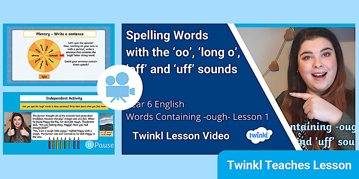 Year 6 Spelling Words Containing -ough-: Lesson 1 (Video)